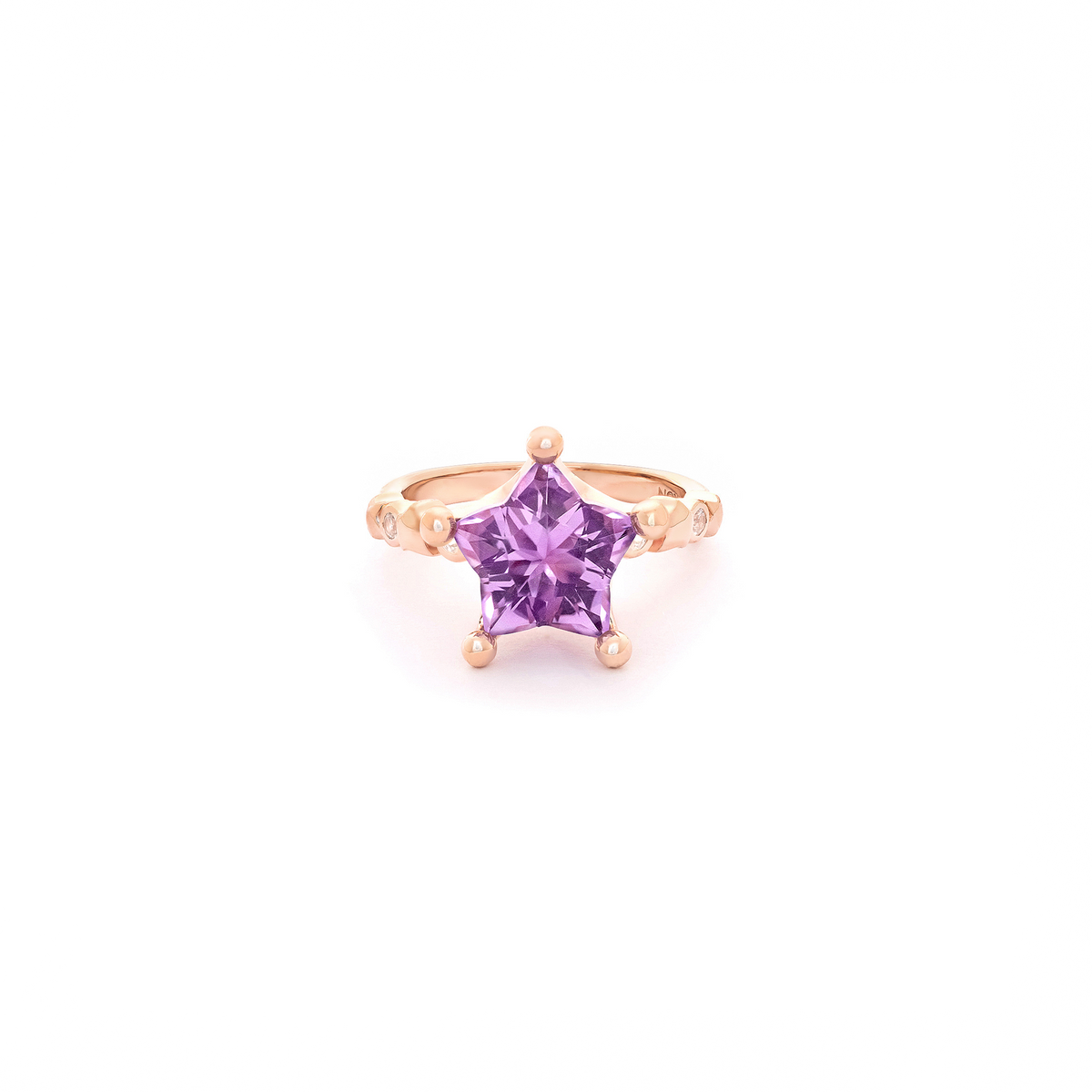 Mythical Stars Ring with Amethyst – MARONJEWELRY